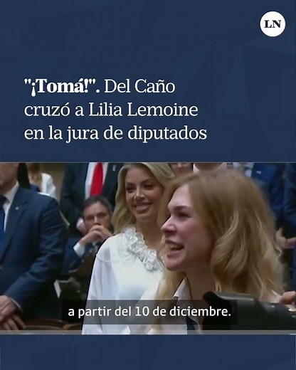 "¡Tomá!": el fuerte cruce entre Nicolás Del Caño y Lilia Lemoine en la jura de los nuevos diputados