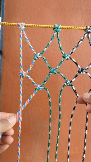 Easy To Rope Net Without Tool. #netdiy #knots