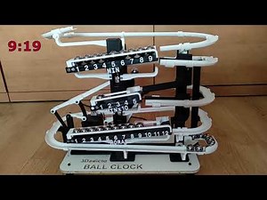 Ball Clock 3D printed - Reloj de bolas