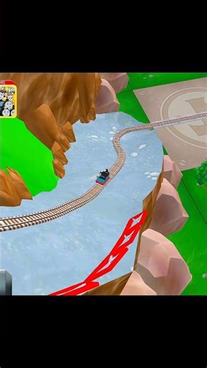 The train was running on a difficult track.😤 | Magic tracks