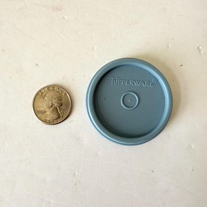 Vintage Tupperware Lid #201 – 2-inch Round Smidgie Replacement Lid - Blue Lid - Etsy