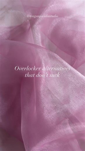 Teagan Jacobs on Instagram: "So you don’t have an overlocker? Or, you think they look ugly? Here are five alternatives that are actually pretty. 1. Bias bound seam, looks beautiful and high end, but is a bit more work than the other options. Looks great in a lot of fabrics, if your fabric is really heavy, choose a lighter fabric for the bias binding to avoid too much bulk. 2. French seams. The perfect seam for sheer and lightweight fabrics. Doesn’t look the best on heavier fabrics. 3. Lining. En