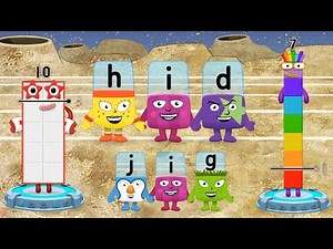 LEARN TO FIND SMALLER NUMBER & SPELL WORD HID & JIG | CBEEBIES GAME NUMBERBLOCKS ALPHABLOCKS CARTOON