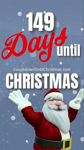 149 Days Until Christmas - Christmas Countdown 2024 #christmascountdown #untilchristmas #christmas