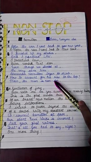 Hamilton non - stop lyrics #hamilton #hamiltonmusical #linmanuelmiranda #broadway