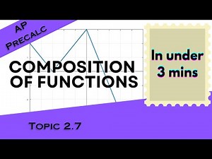 Composition of Functions in Under 3 mins (AP Precalculus Topic 2.7)