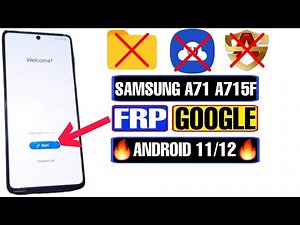 Samsung A71 FRP Bypass Android 11 | Samsung A715F Google Account Bypass | Samsung A71 FRP Unlock |