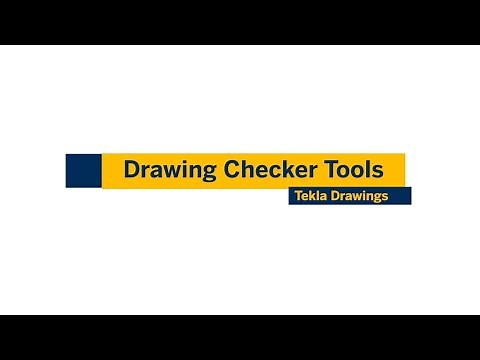 Tekla TekTalk - Drawing Checker Tools