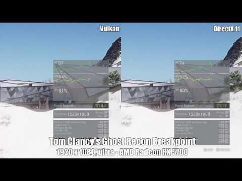 Tom Clancy's Ghost Recon Breakpoint - Vulkan vs DX11 comparison