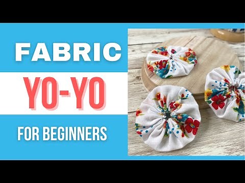 Fabric Yo-Yo For Beginners | Hand stitching a Yo-Yo | Best Fabric Yo-Yo Tutorial 2022 #suffolkpuff