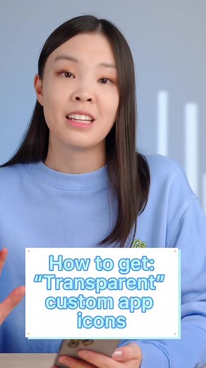 This is how to get “transparent” custom app icons and widgets in iOS 15 on iPhone! 🫥🫧📱#iphone #iphonetips #iphonetricks #ios15 #tech #iphonecustomization