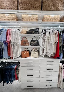 19K views · 84 reactions | The best OOTD’s start with an organized closet.  Say hello to the closet of your dreams with a custom Elfa Décor+ solution! Elfa Décor+ gives you the space, style, storage, and elevated features you dream of! ✨ Get started on your free design today: https://container.store/3Qzpe7Y Video by:@simplyorganizedbymelanie | The Container Store | Facebook