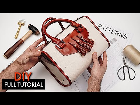How to Make a Lined Leather Bag - Tutorial and PDF Pattern