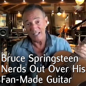 1.7M views · 11K reactions | Bruce Springsteen shows off his guitar collection and his new fan-made guitar. | The Graham Norton Show | Facebook