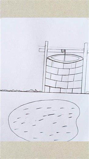 Well⛲Drawing✏️Step by Step”🎨“Simple Well⛲Drawing | Easy Pencil ✍️Sketch”#well #drawing #shorts #art