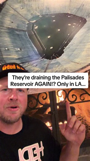 They’re draining the Palisades Reservoir AGAIN!? Only in LA… | spencer barbosa and morgan penwell
