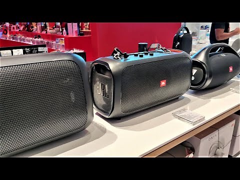 JBL BLUETOOTH SPEAKERS SIZE COMPARISON VIDEO
