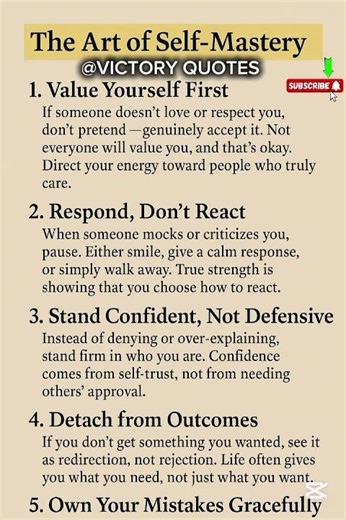 The Art of Self-Mastery | 5 Rules for a Strong Mindset
