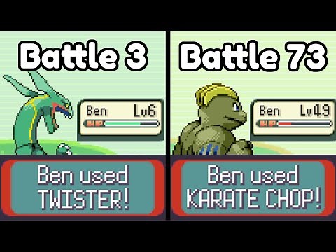 Pokemon Emerald but every battle my team is random