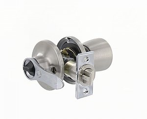 Valterra Keyed Entry Door Knob w/ Interior Lever for RVs - Stainless Steel Valterra RV Door Locks L3