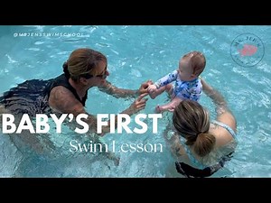 Baby’s 1st Swim Lesson with Ms Jen’s Swim School