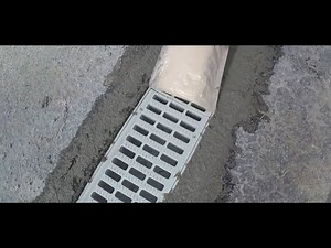 Installing a Grate drain or Channel drain across driveway - gate city foundation drainage
