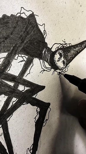 Analog Horror Drawing - Day 0 of Torturing my math teacher everytime she gives me homework