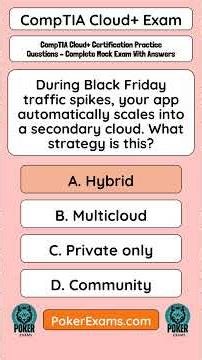 CompTIA Cloud+ Certification Practice Questions Complete Mock Exam With Answers