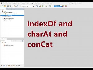 indexOf and charAt and conCat in java