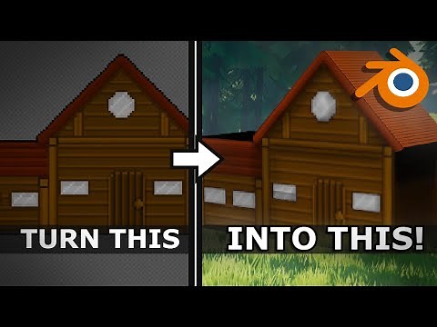 Create A 3D Pixel Art House - Blender