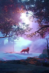 Falling Leaves Fox Fall Wallpaper Iphone