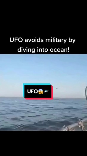 UFO Diving into the Ocean: Terrifying Footage Caught on Camera