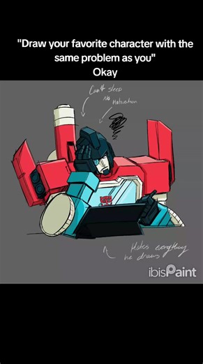 Last post you get before I go completely dead for like a week (this is rlly low quality too pls don't slime me out) #fyp #transformers #perceptor #insomnia #nomotivation