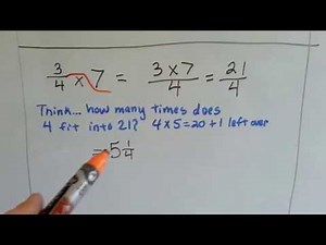 Gr 5 Math #7.3, Multiply Fractions by Whole Numbers