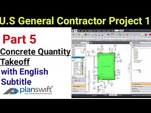 PlanSwift Concrete Quantity Takeoff Tutorial (Part 5) | US General Contractor Estimating Secrets