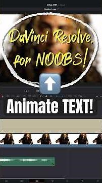 Animate TEXT with Pauses (word by word) - DaVinci Resolve
