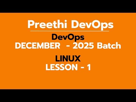 DAY 6 DEVOPS BATCH DECEMBER 2025 |LINUX BASICS - 1