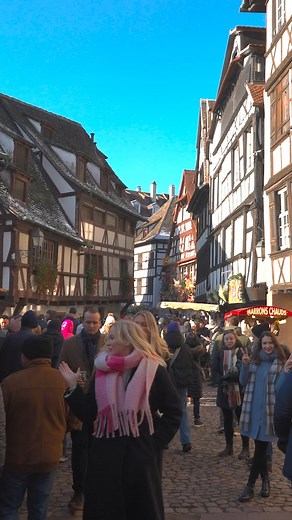 Walk over 4 hours of Strasboug in our latest walking tours on YouTube, and experience countless moments like this☃ #prowalktours #Strasbourg #strasbourgtravel | Prowalk Tours