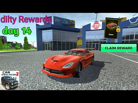 day 14_ claim new dilty reward (New car Dodge viper) car simulator 2 