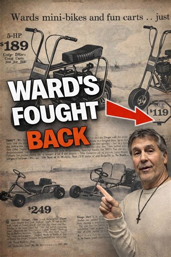 After Sears ignited the mini bike boom Montgomery Ward answered back with lower prices and bold marketing. #minibike #motorbike #trendingnow #classicminibike #vintageminibike #atv #diyminibike #trendingpost #diy Www.allaboutminibikes.com | All About Mini Bikes