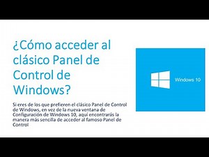 ¿Cómo acceder al clásico Panel de control de Windows?