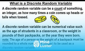 Mind Luster - Learn Statistics Ch 5 Discrete Random Variable 2 of 27 What is a Discrete Random Variable