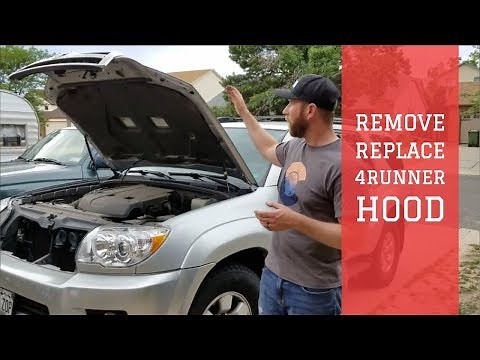 Remove Replace Toyota 4Runner Hood 2003 - 2009