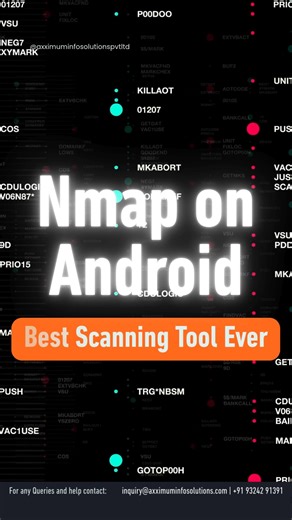 🔥 Nmap on Android = Power of Scanning in Your Pocket! 📱⚡ In this video, I’ll show you how to install Nmap in Termux and run real scans like: ✅ Open Ports Scan ✅ Network Device Scan ✅ Service Detection ⚠️ Use only for ethical learning & with permission ✅ Follow @AxximumInfosolutions for more hacking tools tutorials 🔥 💬 Comment: “Next Topic” tool name and we’ll make it & tag you ✅ #nmap #termux #ethicalhacking #cybersecurity #kaliLinux #hackingtools #networkscanner #androidhacking #infosec #pe