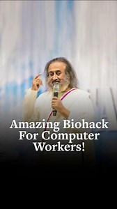 784K views · 3.3K reactions | Discover this amazing bio-hack for computer workers! | The Art of Living | Facebook