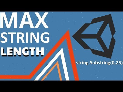 Unity - How to set a Max Length for String