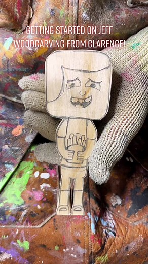 #wooodcarvings #fypシ #trend #artwork #artist #wood #art #woodworker #clarence #woodworking #arttok