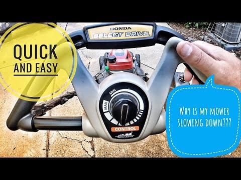 How to Adjust the Drive Cable on Self-Propelled Lawn mower - Quick Fix