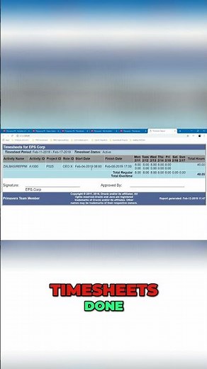 Primavera P6 Submit Timesheets Like A Pro!