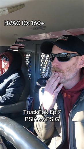 PSIA (Pounds per Square Inch Absolute) measures pressure from a perfect vacuum, while PSIG (Pounds per Square Inch Gauge) measures pressure relative to the local atmospheric pressure, making PSIA readings higher than PSIG by the atmospheric pressure value (around 14.7 psi at sea level). PSIG is common for everyday uses like tire pressure, whereas PSIA is used in scientific and engineering contexts requiring total pressure. #hvac #hvaclife #hvactech